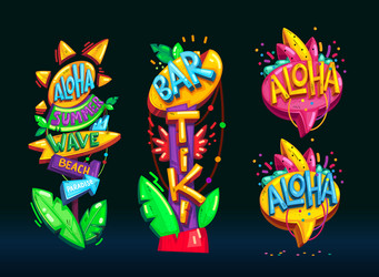 Aloha Royalty Free Vector Image - VectorStock