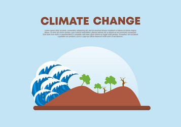 People reforestation against climate change Vector Image