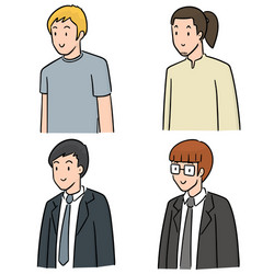 Set people Royalty Free Vector Image - VectorStock