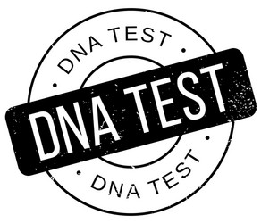 Dna test rubber stamp Royalty Free Vector Image