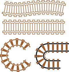 Train railroad image template Royalty Free Vector Image