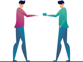 Business people concept two businessman online Vector Image