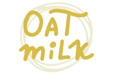 Oat milk element for logos labels badges Vector Image