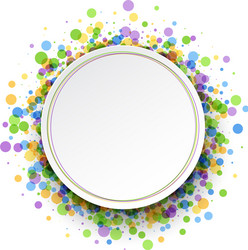 Round green background Royalty Free Vector Image