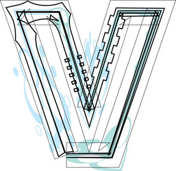 Artistic Font Letter V Vector Images (over 1,800)