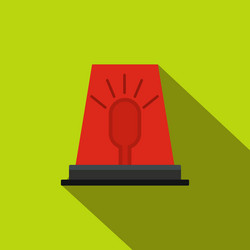Red flashing light icon isometric 3d style Vector Image