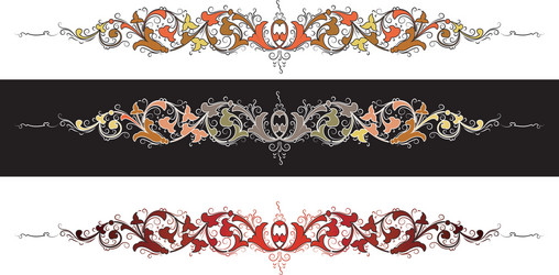 Baroque calligraphy Royalty Free Vector Image - VectorStock