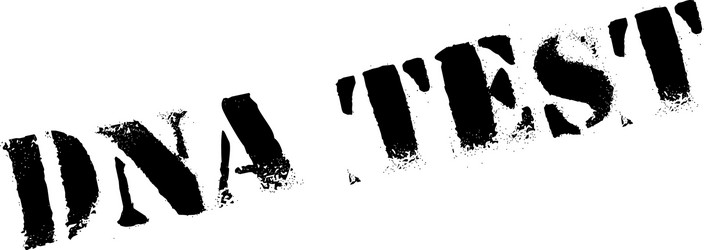 Dna test rubber stamp Royalty Free Vector Image