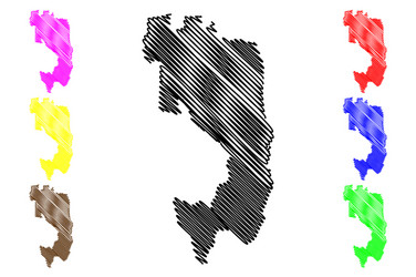 Ingushetia map Royalty Free Vector Image - VectorStock