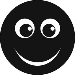 Smile icon simple Royalty Free Vector Image - VectorStock