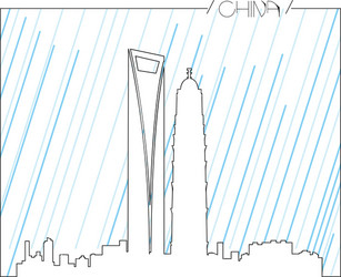 Shanghai Skyline Abstract Vector Images (99)