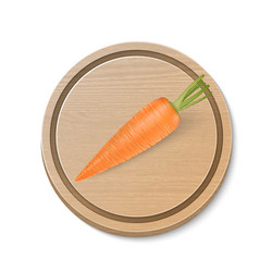 Realistic carrot icon isolated on white Royalty Free Vector