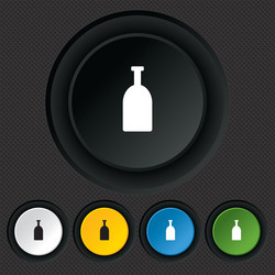 Alcohol sign icon drink symbol bottle Royalty Free Vector