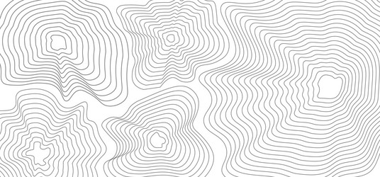 Geography line map with topographic background Vector Image