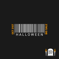 Torn barcode paper sticker label design Royalty Free Vector
