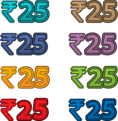 Indian Rupee Symbol White Vector Images (over 640)