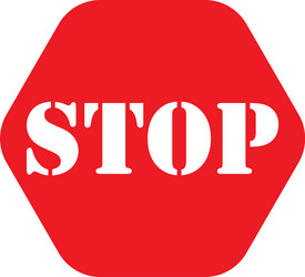 Stop logo icon Royalty Free Vector Image - VectorStock