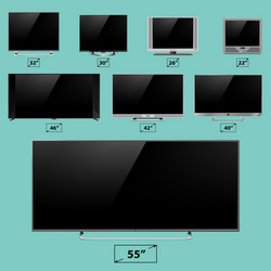 Tv screen lcd monitor template electronic device Vector Image