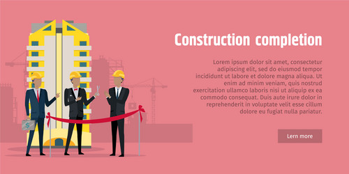 Building process completion of Royalty Free Vector Image