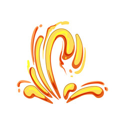 Motion lava splash cartoon Royalty Free Vector Image