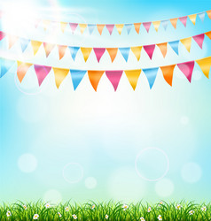 Fun fair background scene Royalty Free Vector Image
