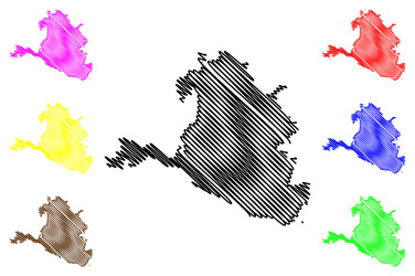 Kalmykia map Royalty Free Vector Image - VectorStock