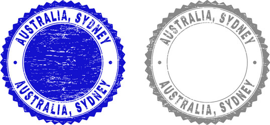 Scratched north pole post office stamp seal Vector Image