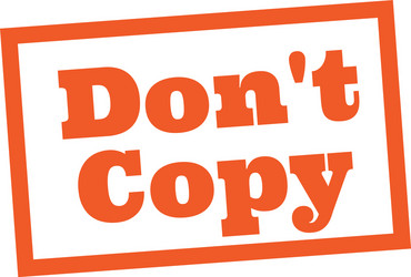 Do not Copy Vector Images (over 170)