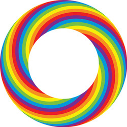 Abstract colorful rainbow circle frame Royalty Free Vector