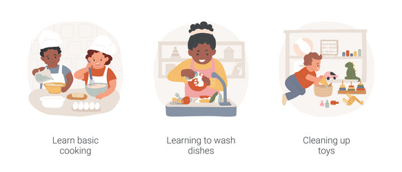 Way To Kindergarten Isolated Cartoon Royalty Free Vector