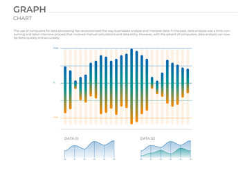 Chart with timeline and information of years data Vector Image