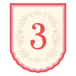 Floral Number 3 Vector Images (over 340)