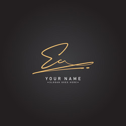 Initial letter ec logo - simple business logo Vector Image