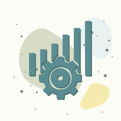 Business process optimization icon progress Vector Image