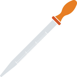 Chemistry laboratory dropper Royalty Free Vector Image