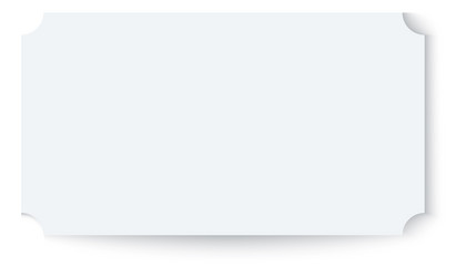 Blank festival pass template white paper ticket Vector Image