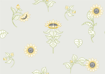 Sunflower color Royalty Free Vector Image - VectorStock