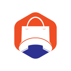 Call store logo design template Royalty Free Vector Image