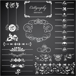 Calligraphy Curls Vector Images (over 10,000)