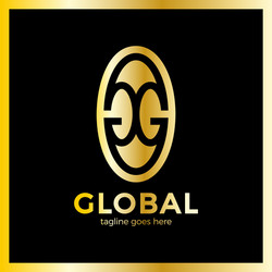 Great global group logo Royalty Free Vector Image