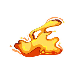 Motion lava splash cartoon Royalty Free Vector Image