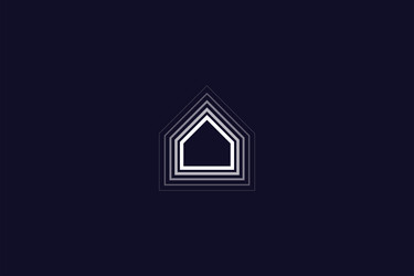 Abstract modern house logo Royalty Free Vector Image