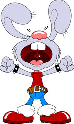 Quick rabbit Royalty Free Vector Image - VectorStock