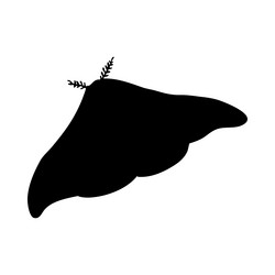 Moth silhouette Royalty Free Vector Image - VectorStock