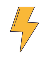 Cute thunder design Royalty Free Vector Image - VectorStock