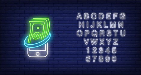 Neon Phone Cell Vector Images (over 2,300)