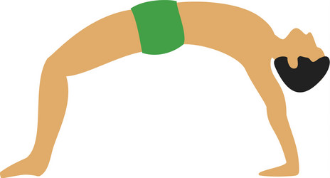 Upward Bow Pose Royalty Free Vector Image Vectorstock