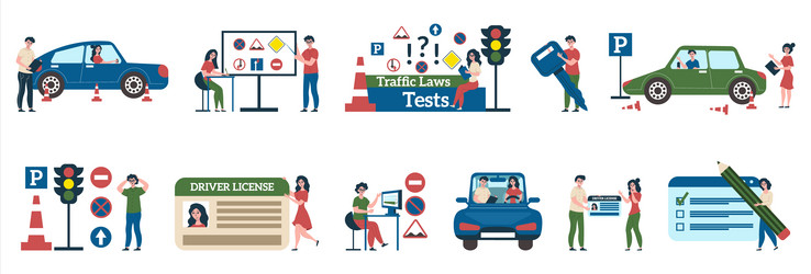 Passed Driving Test Vector Images (over 190)