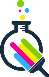 Laboratory logo Royalty Free Vector Image - VectorStock