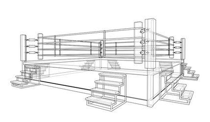 Boxing ring Royalty Free Vector Image - VectorStock
